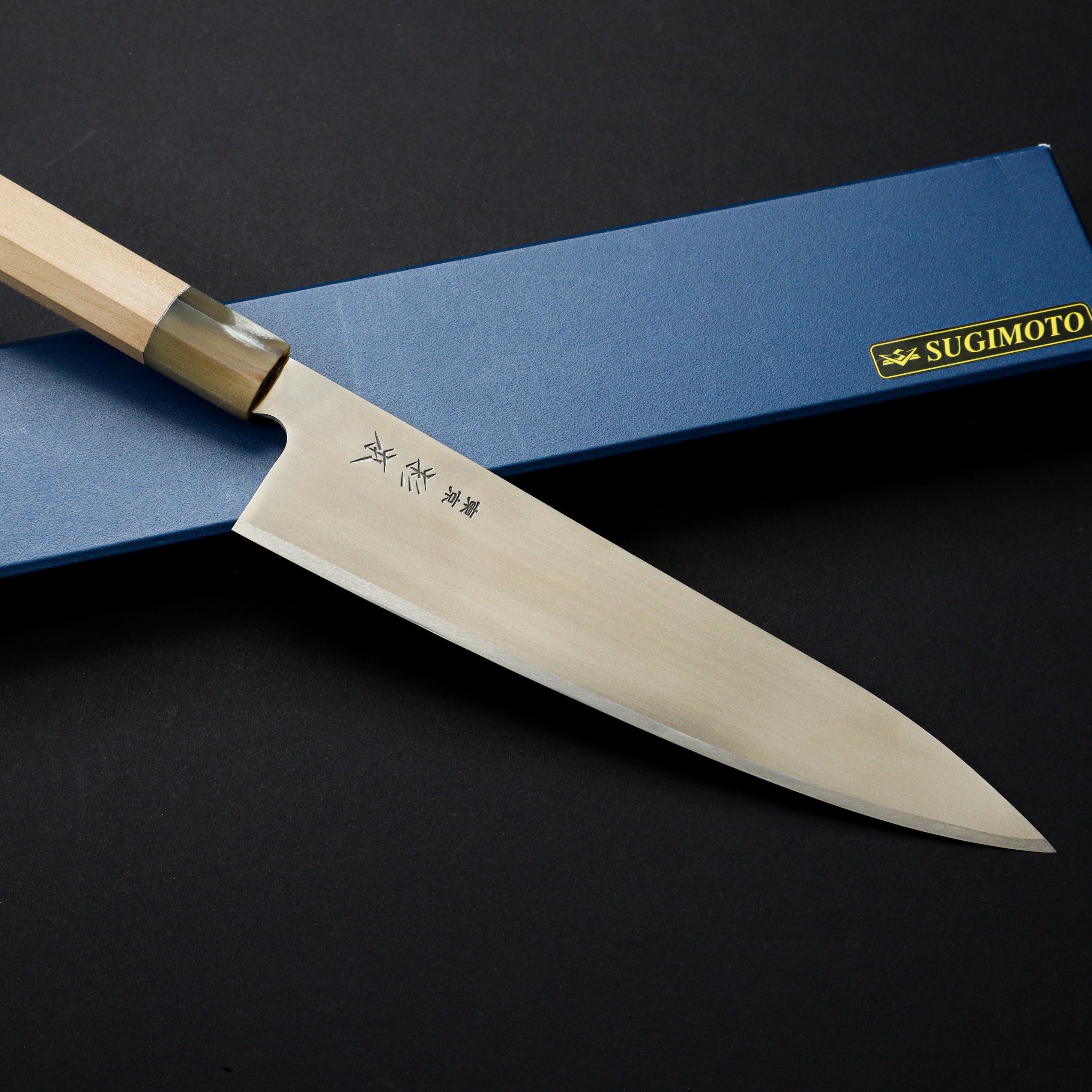 SUGIMOTO CHROMIUM MOLYBDENUM GYUTO 270MM MAGNOLIA HANDLE – KIREI KNIVES